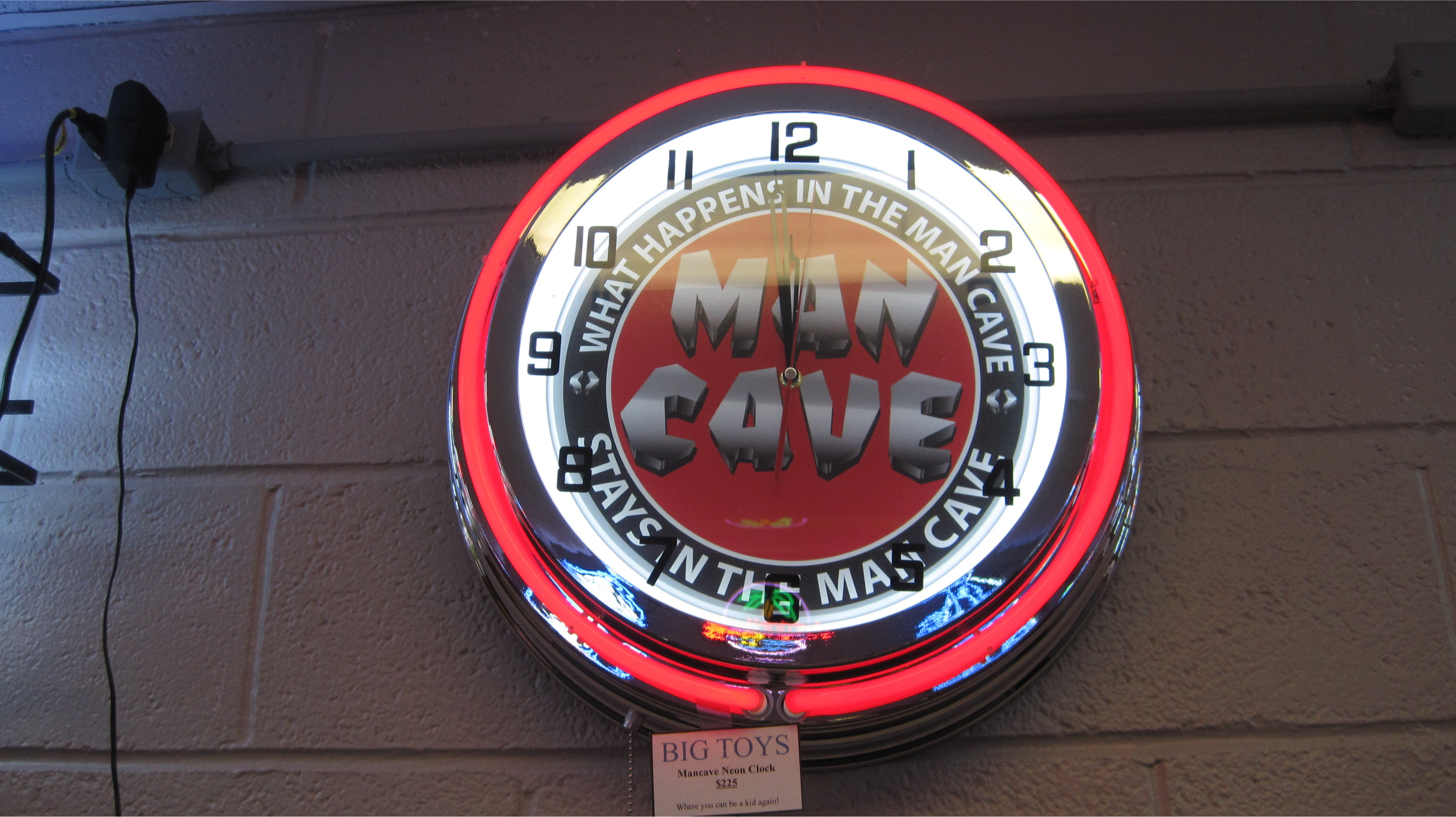 Man Cave Neon Clock – Big Toys
